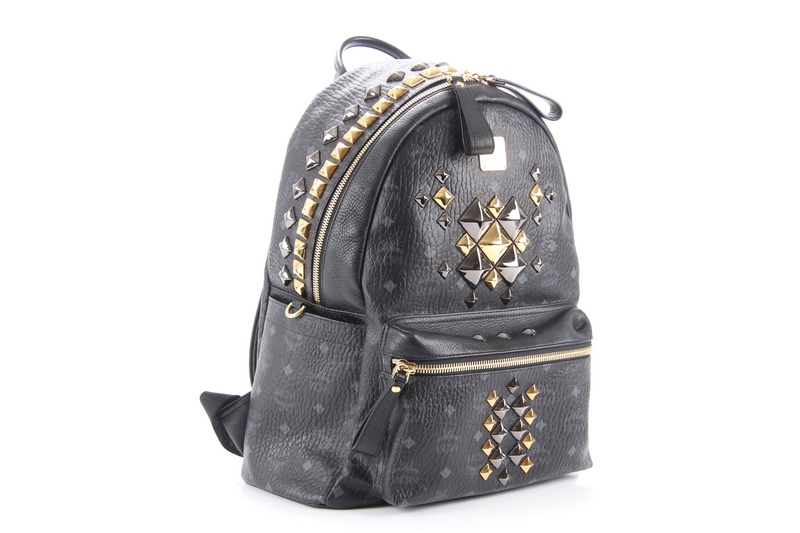 MCM Rucksack Stark medium Studs Schwarz