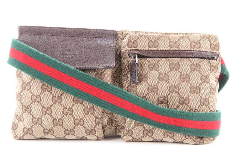 Gucci Unisex Bauchtasche bumbag hüfttasche Guccissima Leder Braun ...