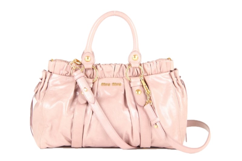 Miu Miu Two-Way Bag Pink Leder