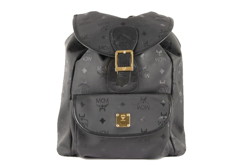 MCM Rucksack Schwarz Vinyl
