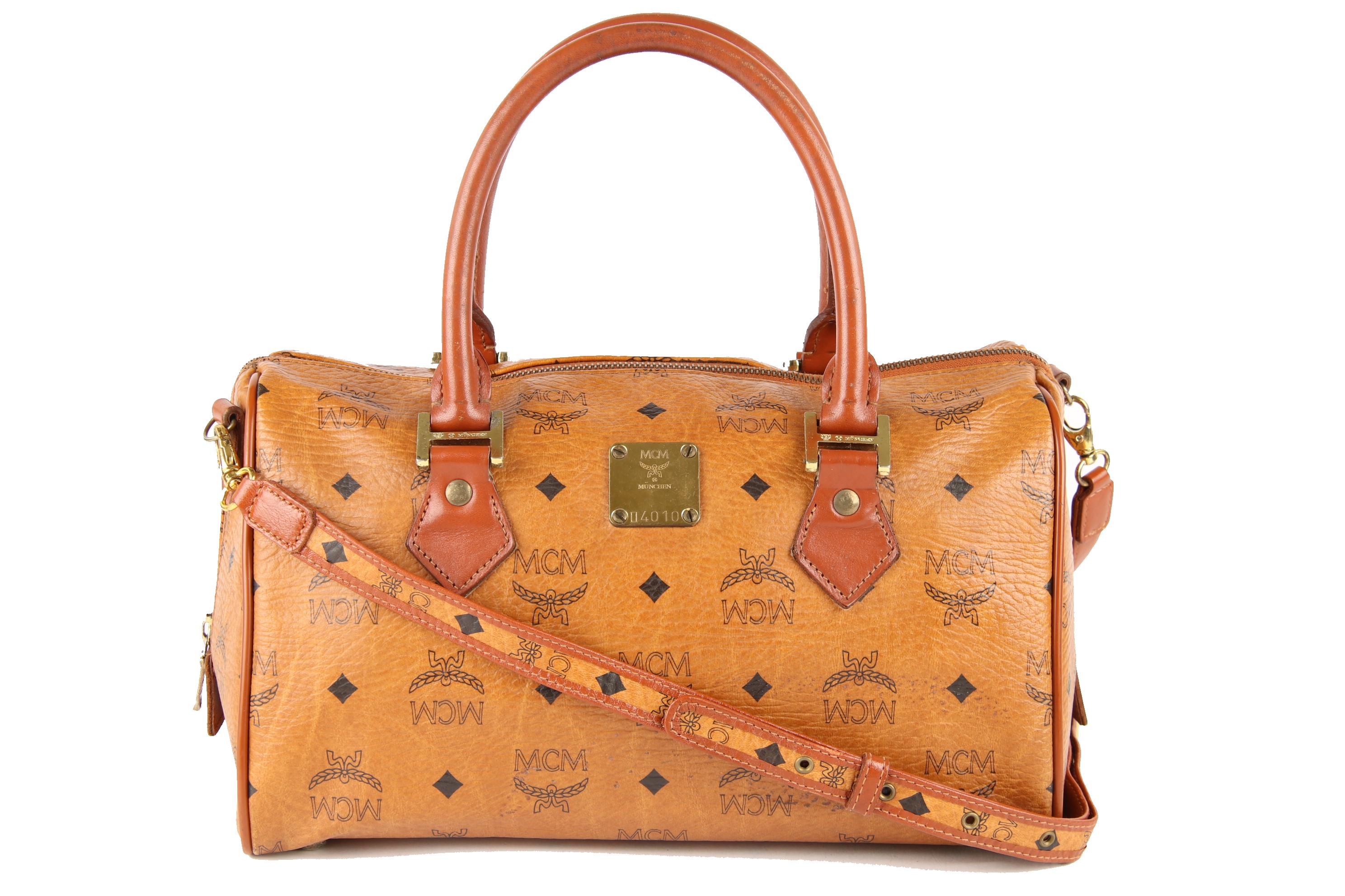 MCM Speedy/Bostonbag 30 Heritage Cognac Canvas