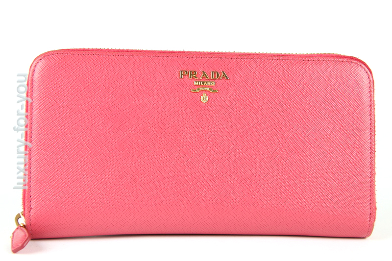 Prada Portemonnaie Rosa Leder