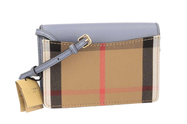 Burberry Pochette Hampshire mit langem Riemen House Check Textil ...