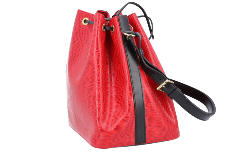 Louis Vuitton Petit Sac Noe mehrfarbig Rot-Schwarz Epi mit D-Ring M44172