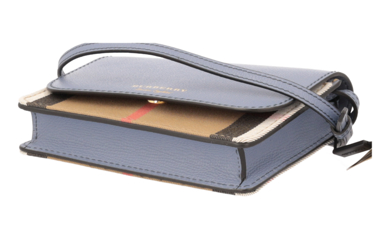 Burberry Pochette Hampshire mit langem Riemen House Check Textil ...