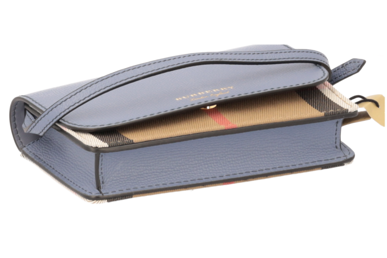 Burberry Pochette Hampshire mit langem Riemen House Check Textil ...