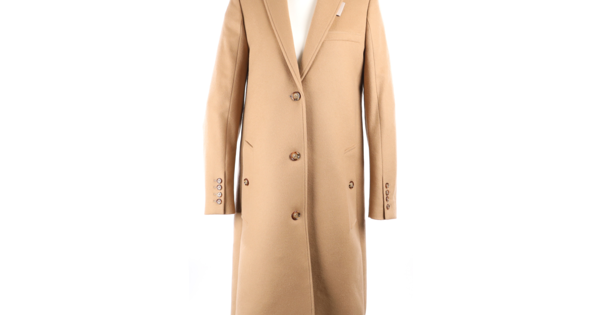 Burberry Mantel Bramley Wolle Cashmere Schwarz Gr. 36 (08UK)