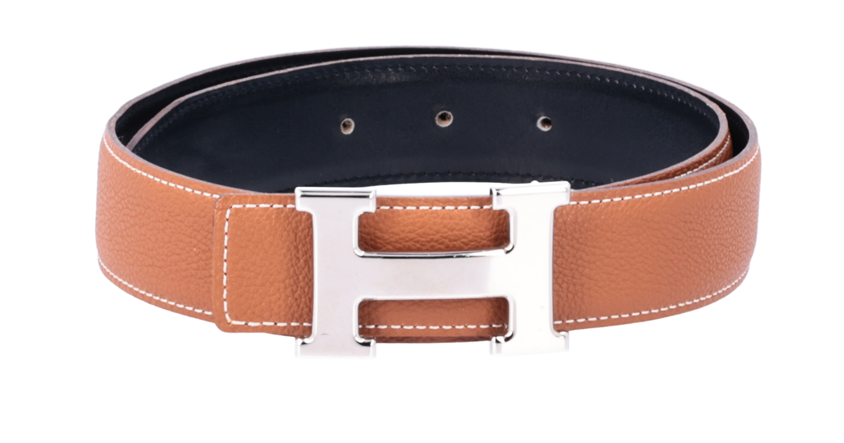 Hermès Constance Gürtel silberfarbene H Schnalle Braun Schwarz Leder Gr ...