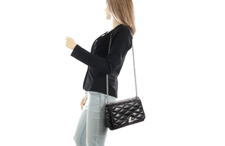 Louis Vuitton GO-14 MM Leder Schwarz M50298