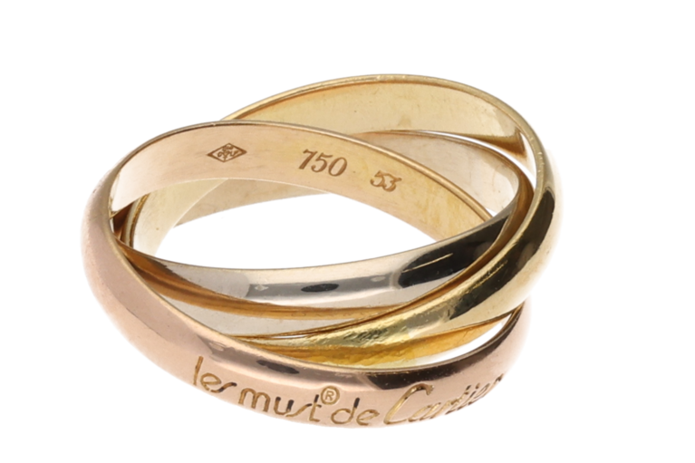 Cartier Ring Trinity 18kt. Gold klassische Breite Gr. 55