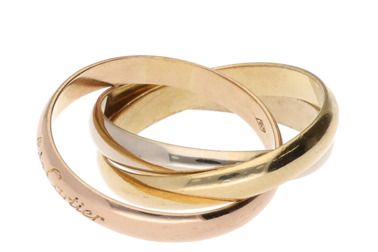 Cartier Ring Trinity 18kt. Gold klassische Breite Gr. 55
