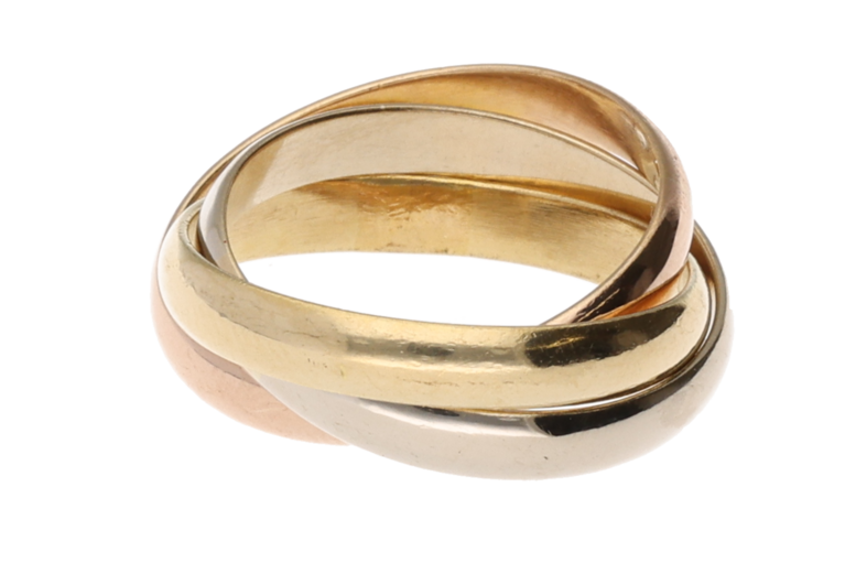 Cartier Ring Trinity 18kt. Gold klassische Breite Gr. 55