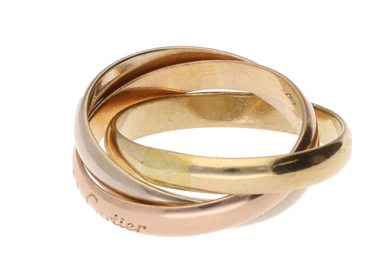 Cartier Ring Trinity 18kt. Gold klassische Breite Gr. 55