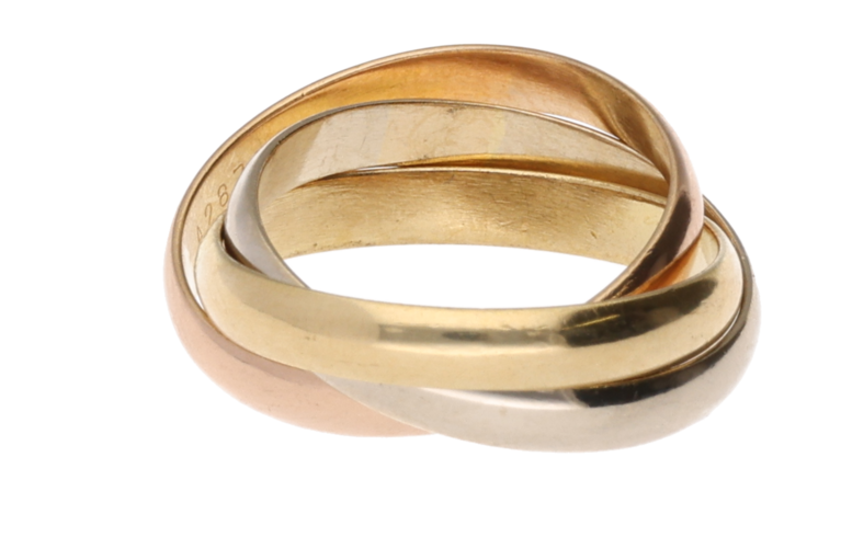 Cartier Ring Trinity 18kt. Gold klassische Breite Gr. 55