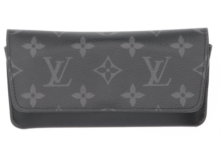 Louis Vuitton Woody Brillenetui Monogram Kalbsleder Schwarz GI0296