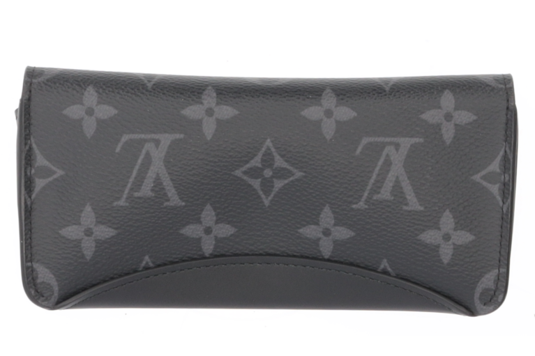 Louis Vuitton Woody Brillenetui Monogram Kalbsleder Schwarz GI0296