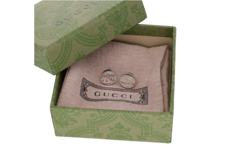 Gucci GG Ohrstecker Silber 925 rund